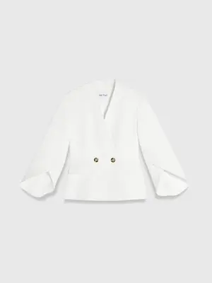 The Fold Signature Draped Cape Blazer