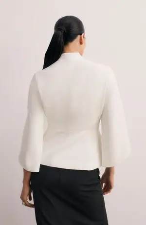 The Fold Signature Draped Cape Blazer