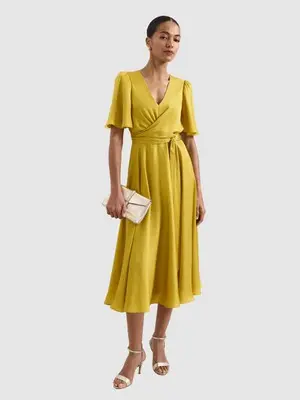 PHASE EIGHT Abbie Draped Tie Waist Wrap Dress