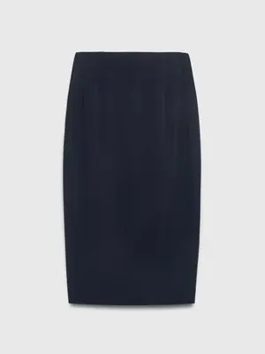 The Fold High Waist Tailored Pencil Skirt