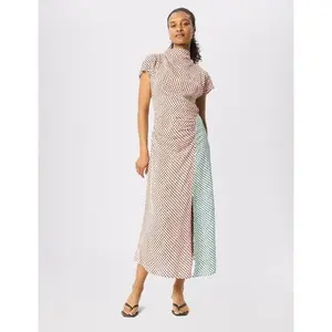 Whistles Short Sleeve Cowl Neck Dress
