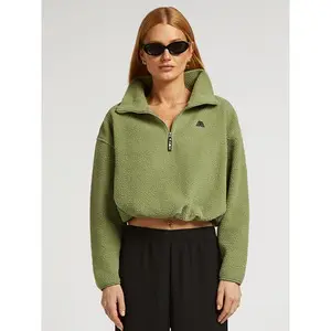 4TH ARQ Phoenix Half-zip Fleece Sweatshirt - Soft Sage