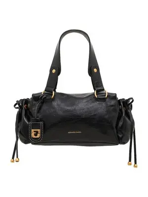 Gerard Darel Curve Handle Everyday Shoulder Satchel