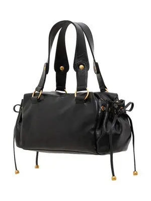 Gerard Darel Curve Handle Everyday Shoulder Satchel