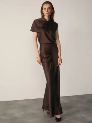 The Fold Lucena High Rise Wide Leg Trousers