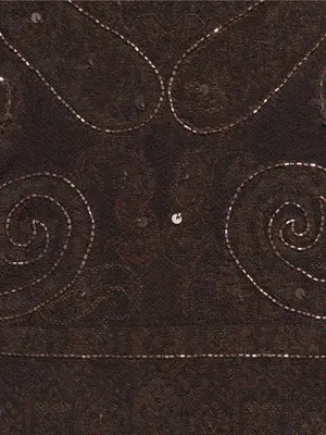 Gerard Darel Sirine Paisley Jacquard Print Scarf - Brown