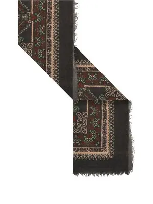 Gerard Darel Sinead Bandana Print Scarf - Cinnamon