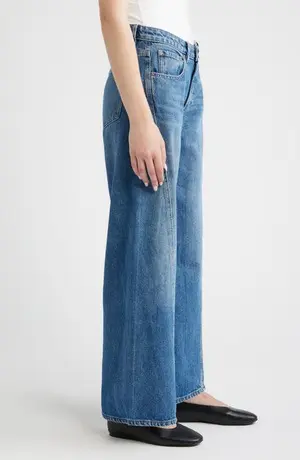 DL1961 Alex Baggy Wide Leg Low Rise Jeans