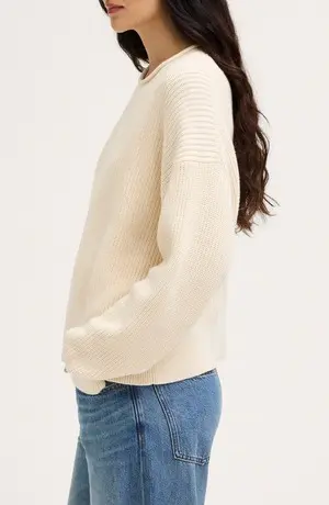 Madewell The Arden Crewneck Cotton Sweater