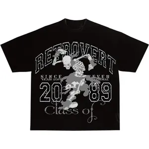 RETROVERT University Skeleton Tee - Black
