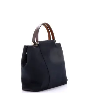 Hermès Cabag Handbag Toile And Leather 32