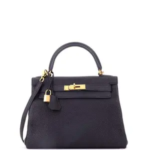 Hermès Kelly Handbag Togo With Gold Hardware 28 - Black