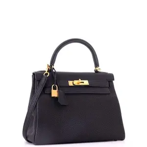 Hermès Kelly Handbag Togo With Gold Hardware 28 - Black