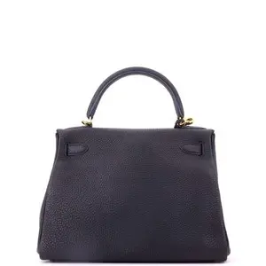 Hermès Kelly Handbag Togo With Gold Hardware 28 - Black
