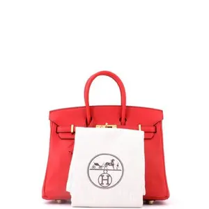 Hermès Birkin Handbag Swift With Gold Hardware 25