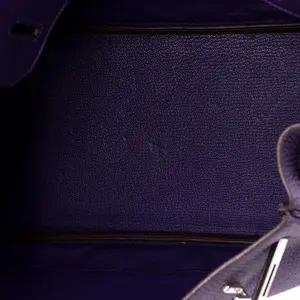 Hermès Birkin Handbag Purple Togo With Palladium Hardware 30