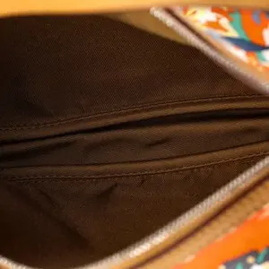 Hermès Sursoie To Go Pouch Printed Silk And Leather