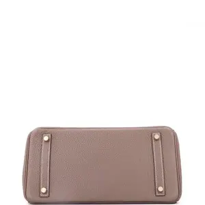 Hermès Birkin Handbag Togo With Gold Hardware 30 - Grey
