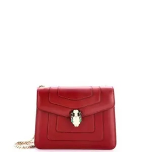 BVLGARI Serpenti Forever Square Shoulder Bag Leather Small