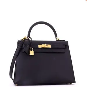 Hermès Kelly Handbag Epsom With Gold Hardware 28 - Black