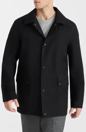 Mackage Mackage Alec 3-in-1 Short Balmacaan Coat With Removable Down Liner Black