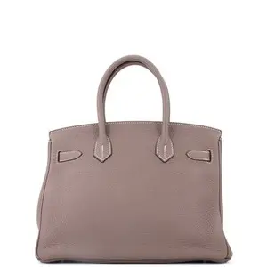 Hermès Birkin Handbag Clemence With Palladium Hardware 30