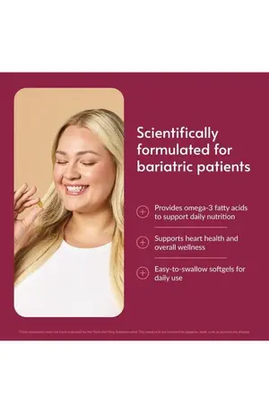 BARIATRIC ADVANTAGE Omega-3 300 Concentrated Epa Dha Fish Oil Softgels 270 Count