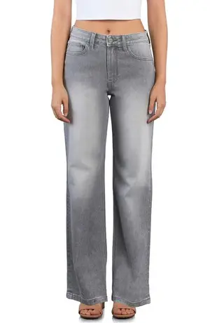 HINT OF BLU Classic Straight Leg Jeans Shark
