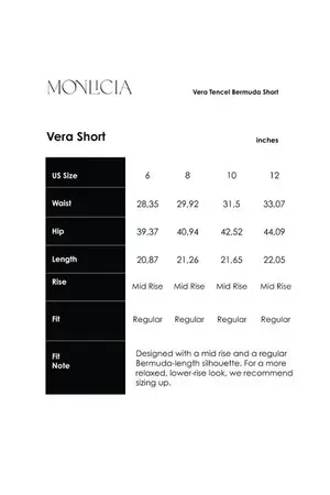 MONLICIA Vera Tencel Bermuda Short