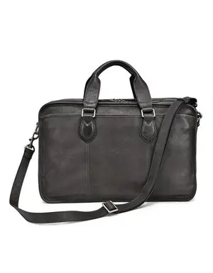 OLD TREND Speedwell Genuine Leather Structured Heritage Briefcase - Slate