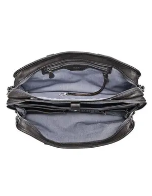 OLD TREND Speedwell Genuine Leather Structured Heritage Briefcase - Slate