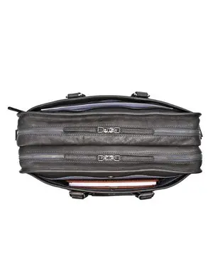 OLD TREND Speedwell Genuine Leather Structured Heritage Briefcase - Slate