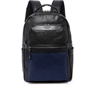 OLD TREND Moonlight Genuine Leather Organized Commuter Backpack - Navy