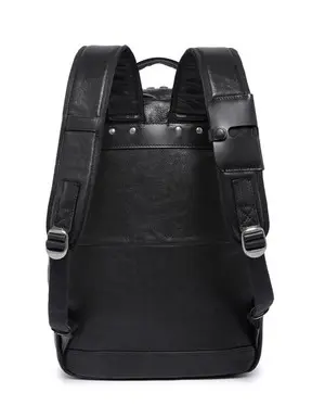 OLD TREND Moonlight Genuine Leather Organized Commuter Backpack - Navy