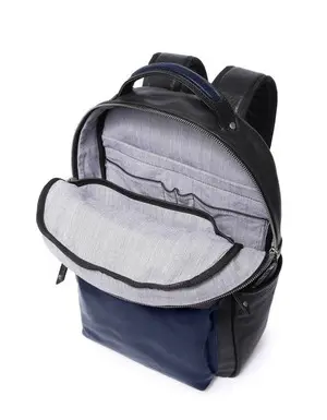 OLD TREND Moonlight Genuine Leather Organized Commuter Backpack - Navy