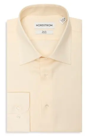 Nordstrom Trim Fit Solid Cotton Dress Shirt