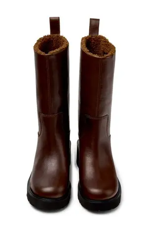 Camper Milah Leather Boot - Medium Brown