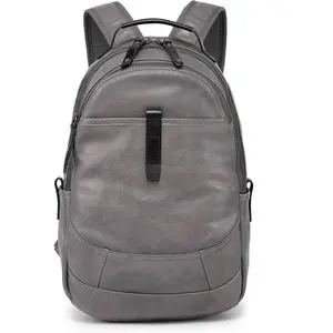 OLD TREND Fern Genuine Leather Structured Everyday Backpack Slate