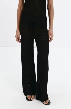 Mango Straight Leg Knit Pants