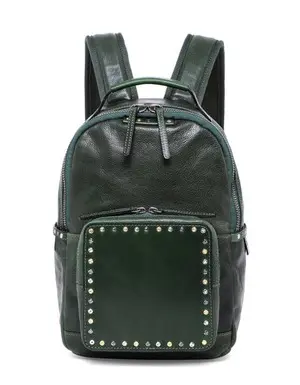OLD TREND Westland Genuine Leather Compact Heritage Backpack - Kale