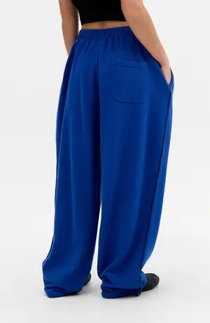 IETS FRANS Wide Leg Fleece Joggers With Adjustable Cuffs