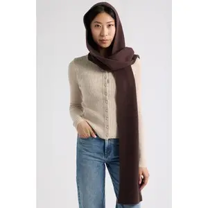 Deluc Gentle Hooded Scarf Chocolate