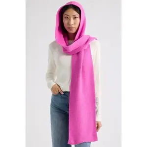 Deluc Gentle Hooded Scarf Fuchsia