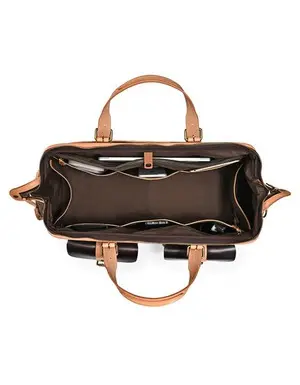OLD TREND Speedwell Genuine Leather Waxed Canvas Travel Duffel - Brown