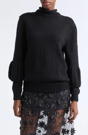KUR Hand Knitted Norwegian Wool Turtleneck Sweater