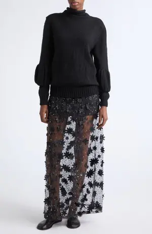 KUR Hand Knitted Norwegian Wool Turtleneck Sweater