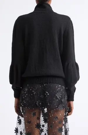 KUR Hand Knitted Norwegian Wool Turtleneck Sweater