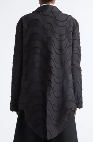 KUR Single Breasted Jacquard Tailcoat Jacket