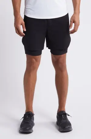 ASRV Aerotex Hybrid Liner Shorts - Black/black