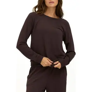 THREADS 4 THOUGHT Priscilla Feather Fleece Sweatshirt - Cocoa